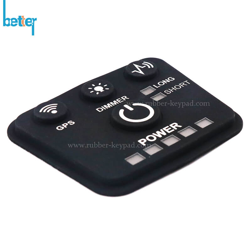 Custom Backlit Rubber Button Cover | Illuminated Keypad