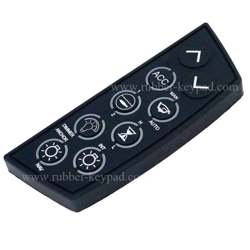 Silicone CAN-bus Keypad | CAN Keypad Cover for Marine Vehicle